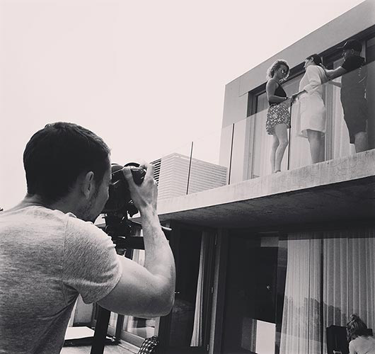 Tim Mueller on set for T-Systems... | cake-factory